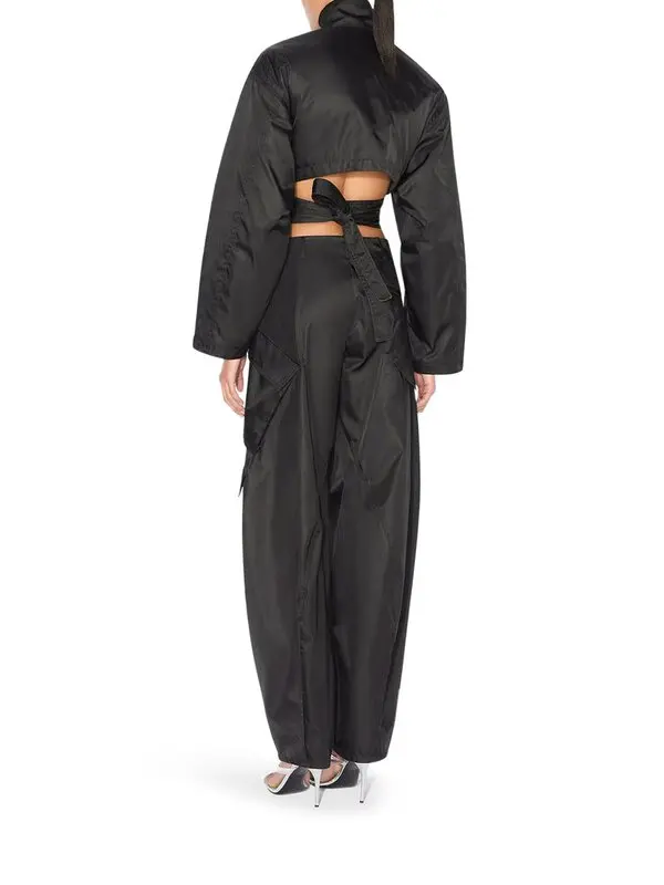 Alaïa Technical Taffeta Cargo Pants - Black