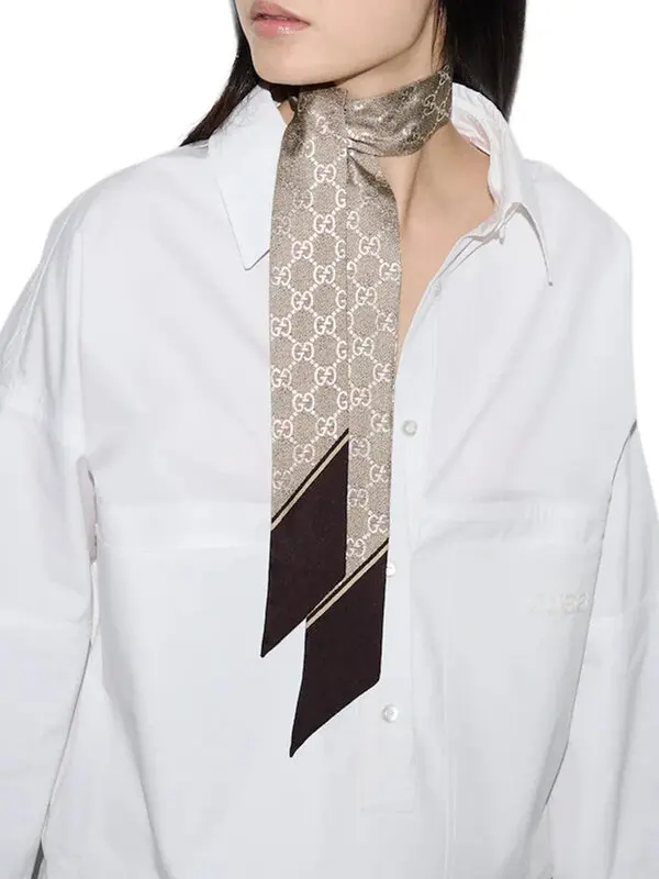 Gucci Printed Silk Ribbon