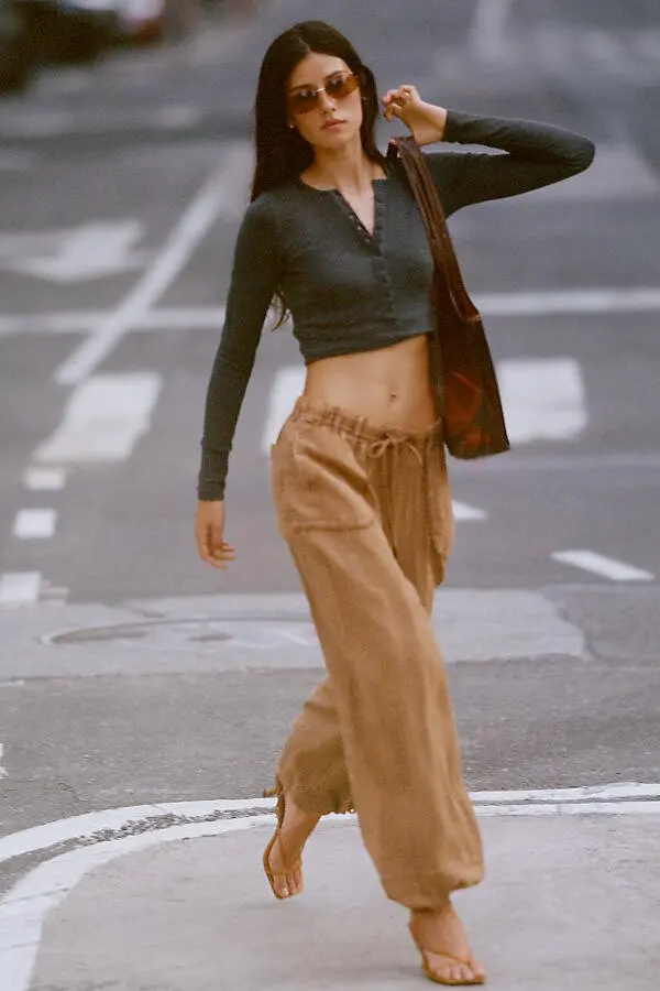 Anthropologie Utility Balloon Pants - Cedar