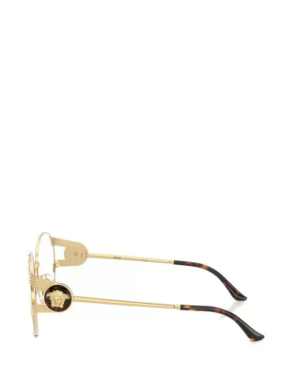 Versace Tortoiseshell-effect Medusa-head Glasses