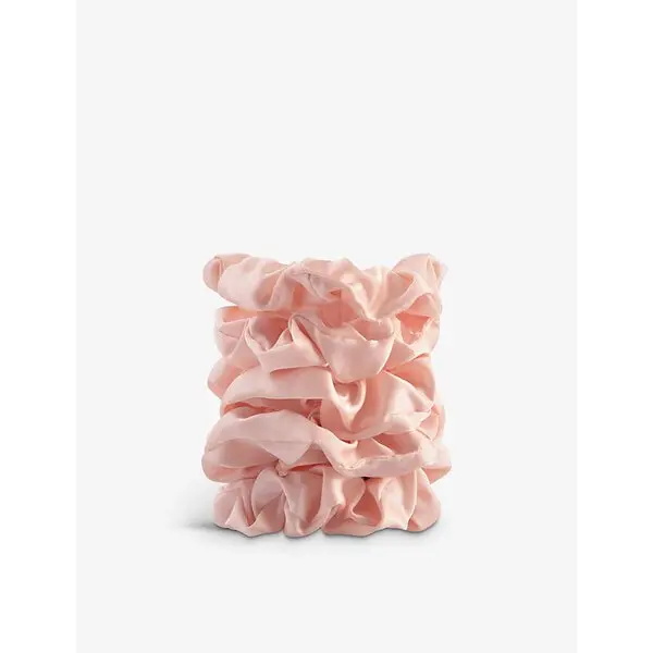 KITSCH Set Of Five Satin Sleep Scrunchies