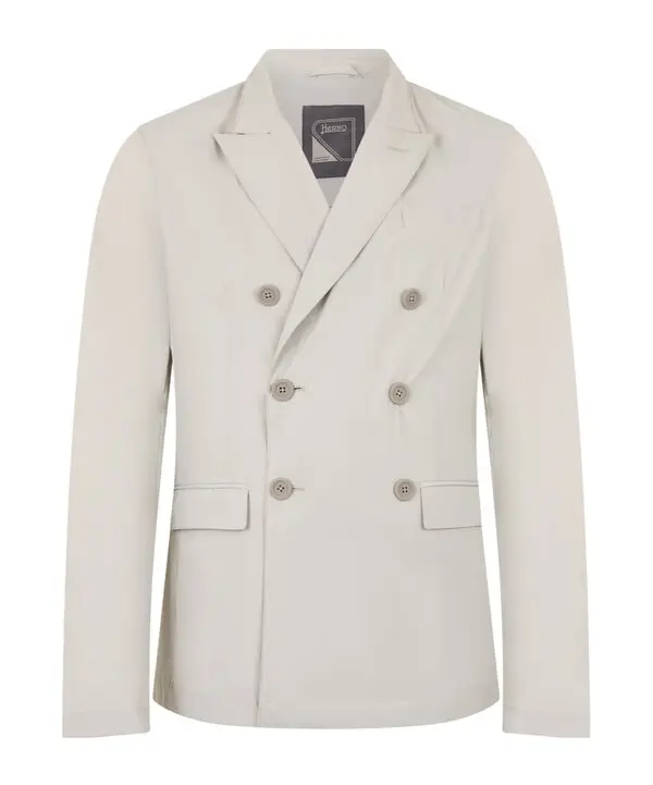 Herno Double-breasted Suit Jacket - White