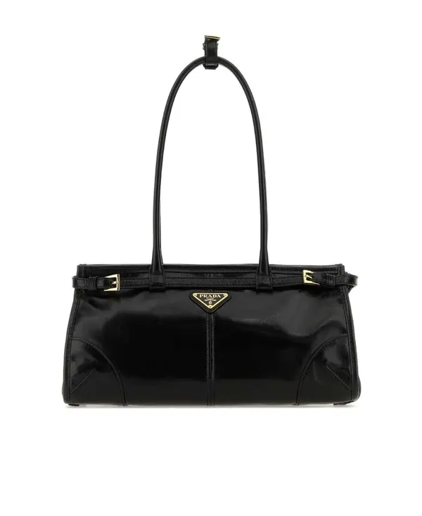 Prada Triangle-logo Tote Bag - Black