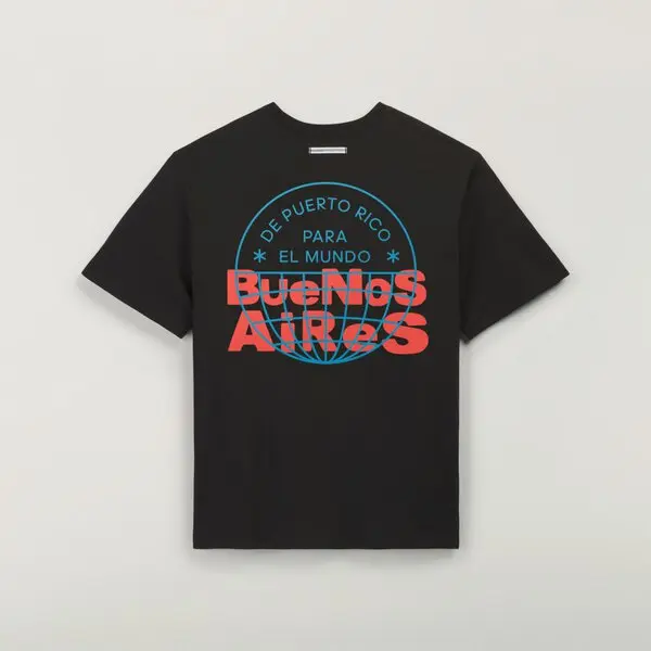 Adidas Dtmf Bad Bunny Buenos Aires Heavyweight Merch Tee - Black