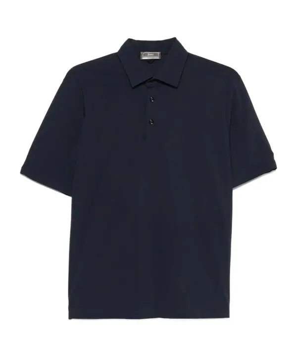 Herno Ultralight Scuba Polo Shirt - Dark Blue