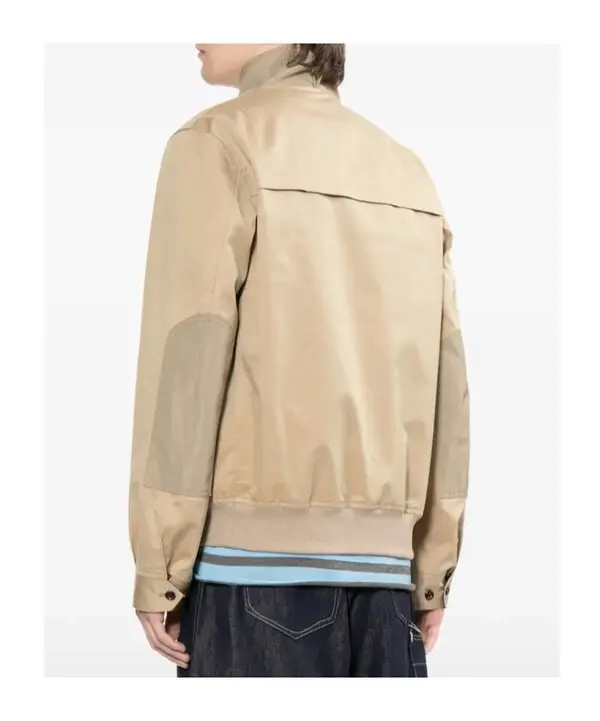 Junya Watanabe X Brooks Brothers Logo Embroidered Stand-up Collar Jacket
