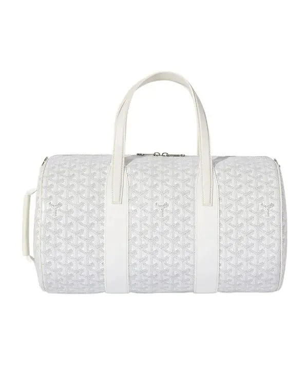 Goyard Barrel 40 Sports Bag - White
