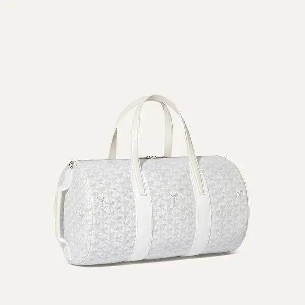 Goyard Barrel 40 Sports Bag - White