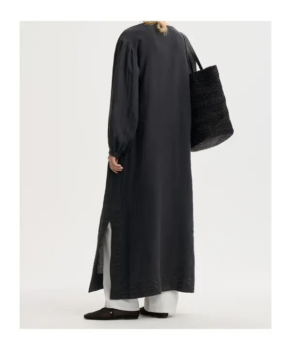 BY MALENE BIRGER Louise Linen Maxi Dress - Black