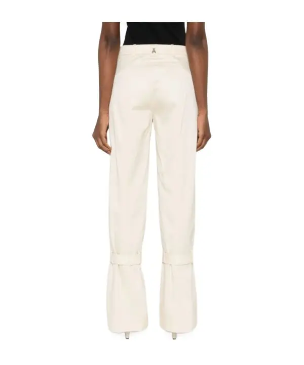 Patrizia Pepe Cotton Trousers With Adjustable Straps