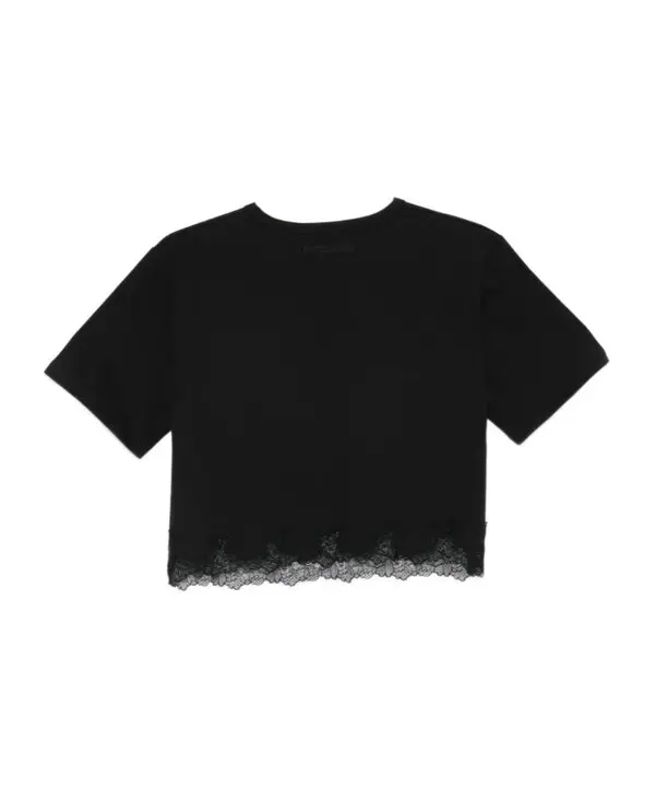 Patrizia Pepe Cropped Lace T-shirt
