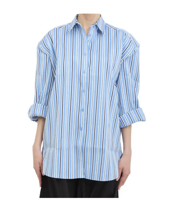 THE FRANKIE SHOP Striped Shirt - Blue