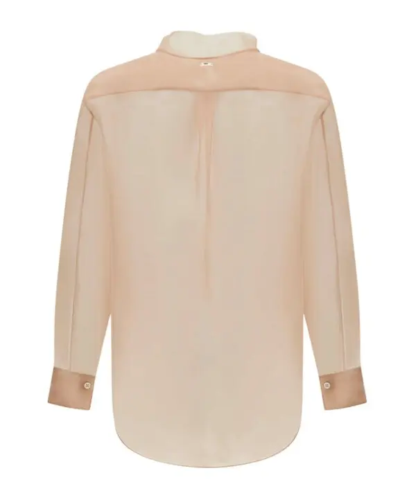 Herno Sheer Bow-neck Shirt