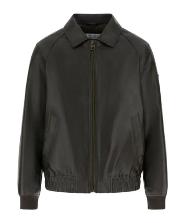 Guess Zip Jacket - Dark Brown