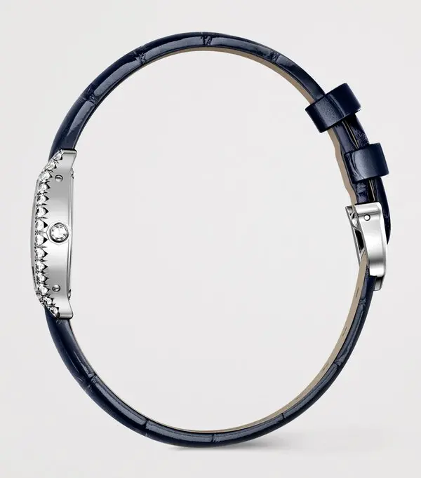 Cartier Tortue Watch With Diamonds In 18k Gold