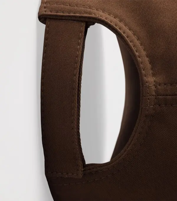 Prada Cotton Satin Baseball Cap - Brown