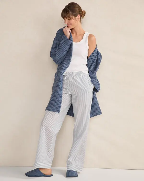 HAVEN WELL WITHIN Organic Cotton Waffle Hooded Robe