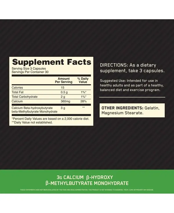 OPTIMUM NUTRITION Hmb 1000 Caps