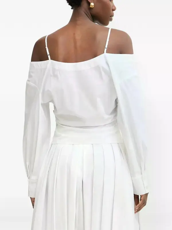 SIMONA CORSELLINI Off-shoulder Wrap Blouse