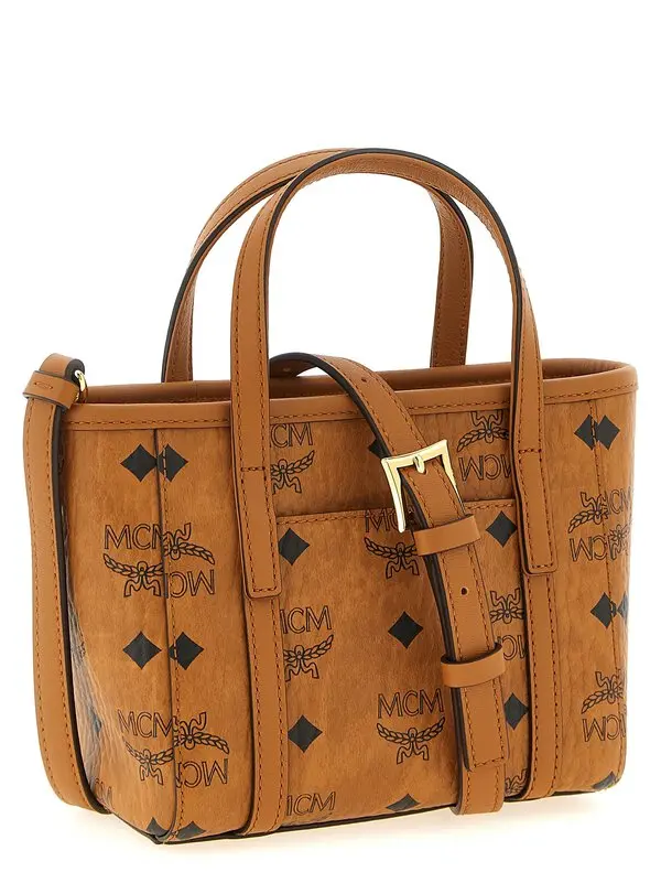 Mcm Toni X-mini Shopping Bag In Visetos Monogram Canvas