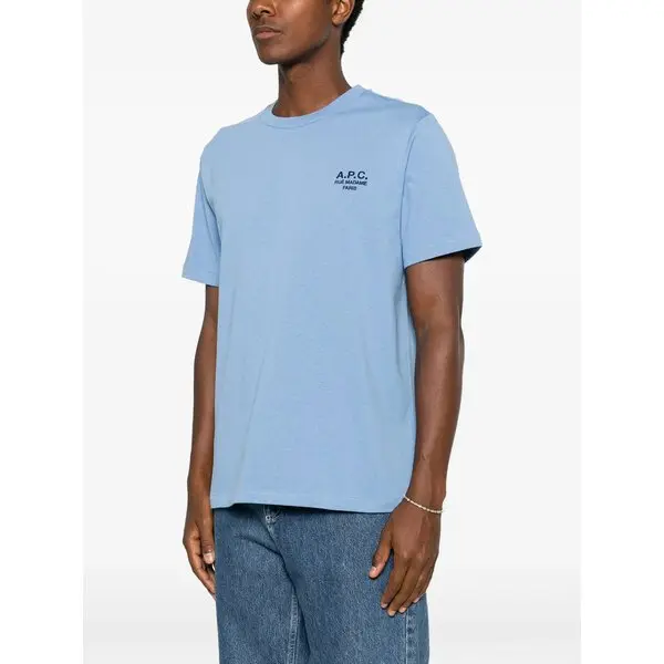 A.p.c. Jersey Logo T-shirt - Blue