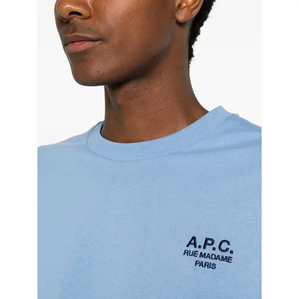A.p.c. Jersey Logo T-shirt - Blue