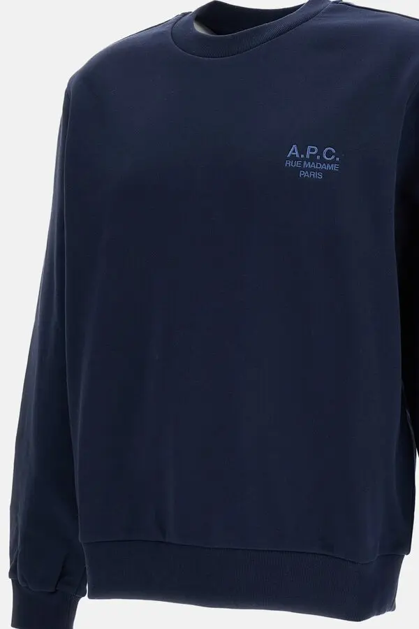 A.p.c. Sweatshirt With Embroidered Slogan - Multicolor