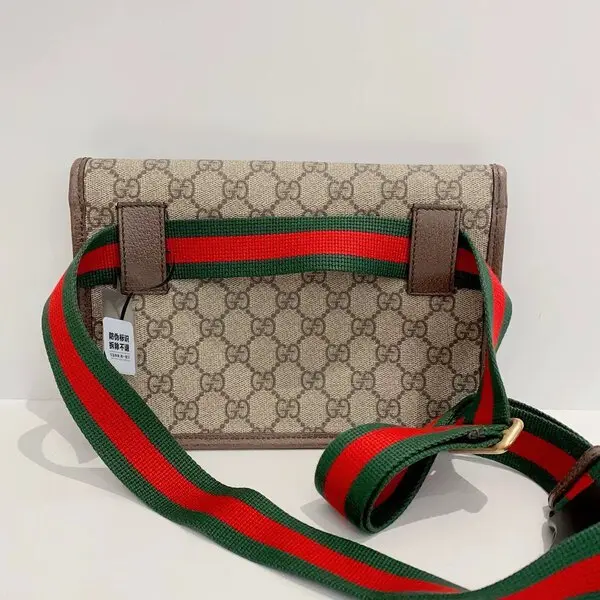 Gucci Monogram Leather Belt Bag
