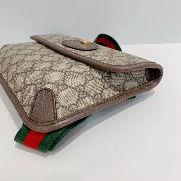 Gucci Monogram Leather Belt Bag