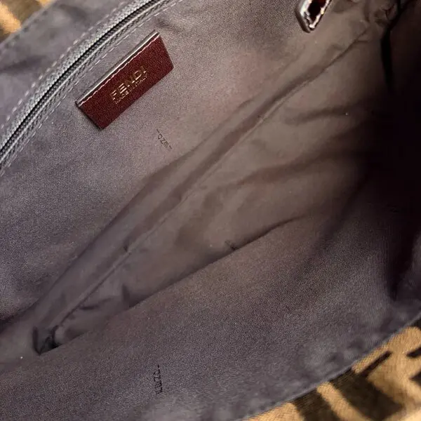 Fendi Monogram Leather Shoulder Bag