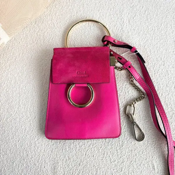 Chloé Leather And Suede Shoulder Bag
