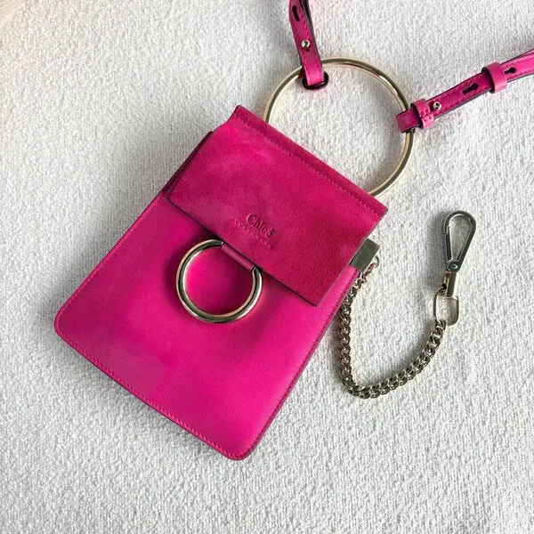 Chloé Leather And Suede Shoulder Bag