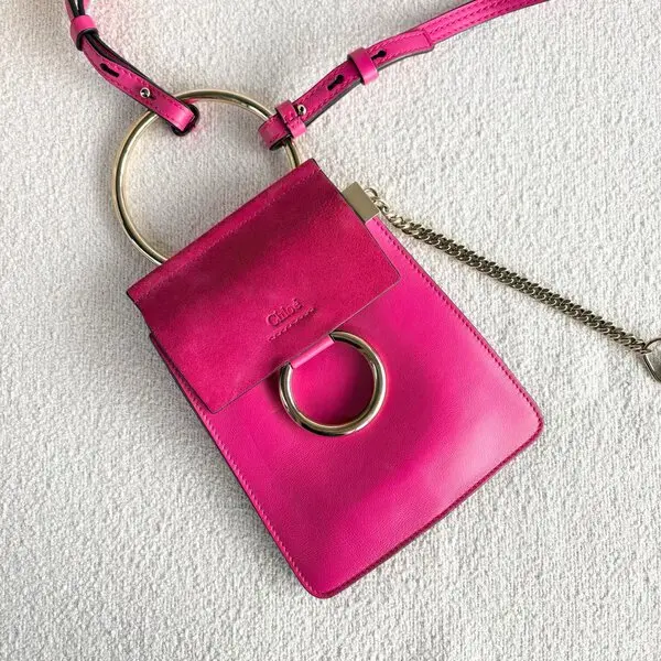 Chloé Leather And Suede Shoulder Bag