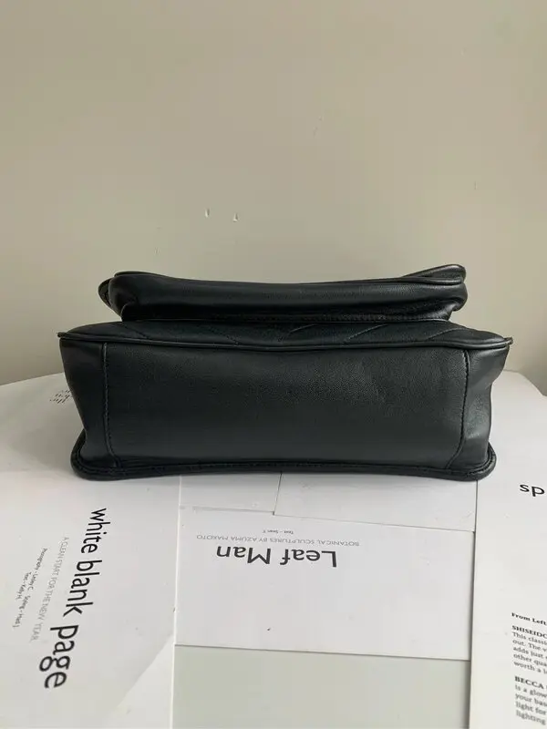 Saint Laurent Leather Shoulder Bag With Chain Strap