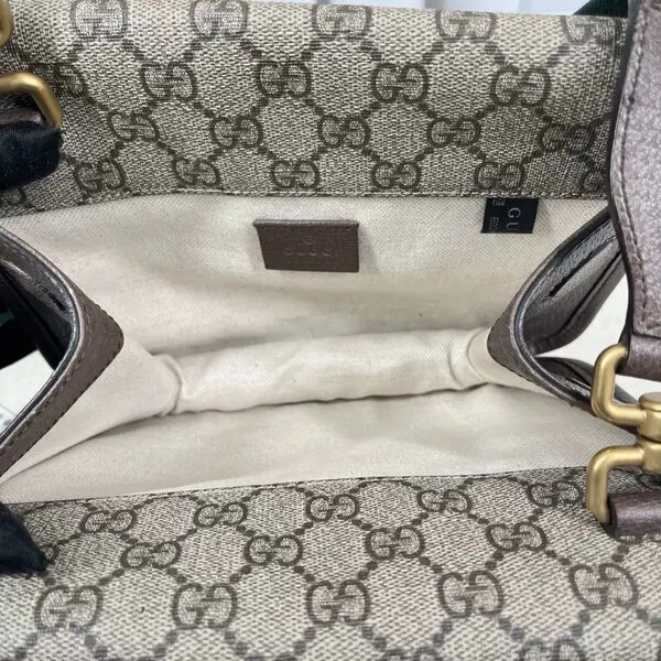 Gucci Monogram Leather Shoulder Bag