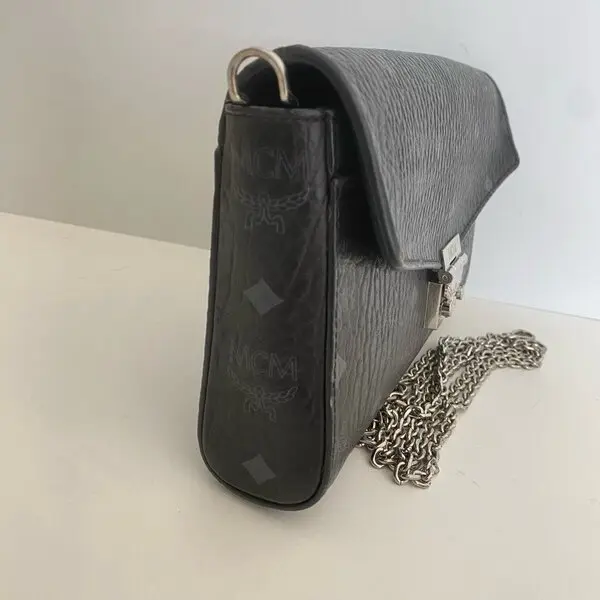 Mcm Leather Flap Bag