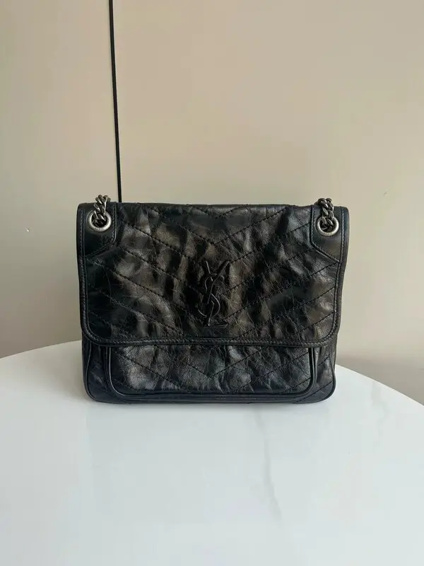 Saint Laurent Leather Shoulder Bag - Multicolor