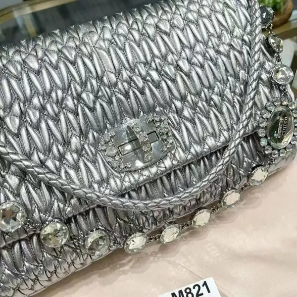 Miu Miu Quilted Leather Shoulder Bag
