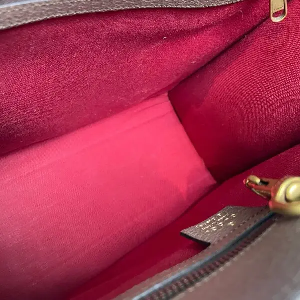 Gucci Monogram Canvas Top Handle Bag