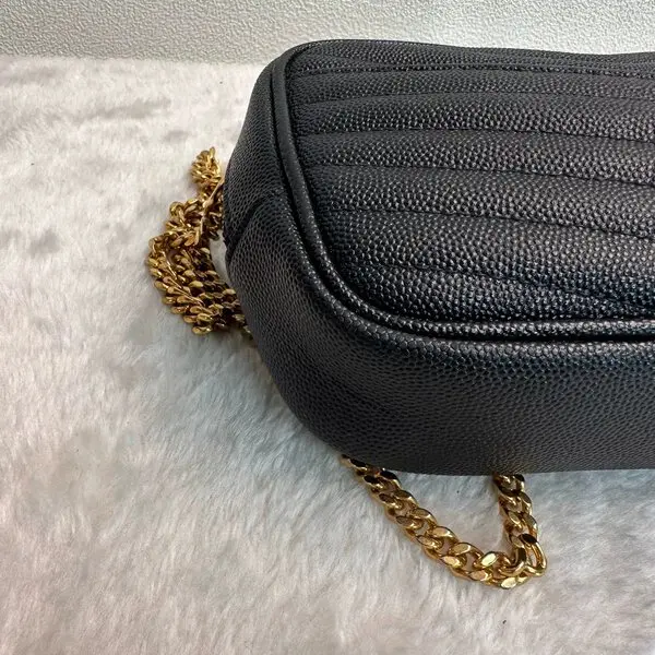 Saint Laurent Quilted Leather Camera Bag