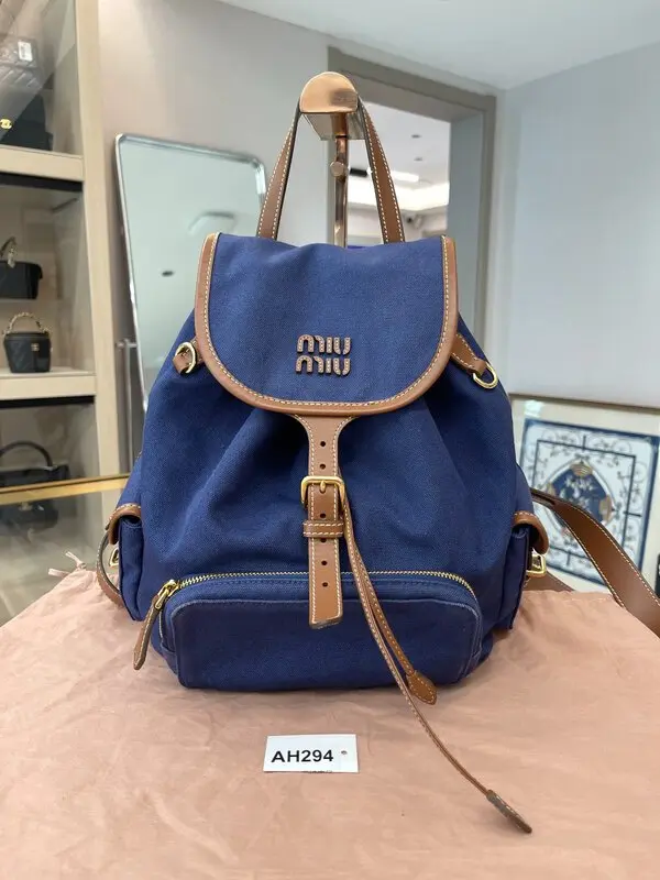 Miu Miu Leather Backpack - Multicolor