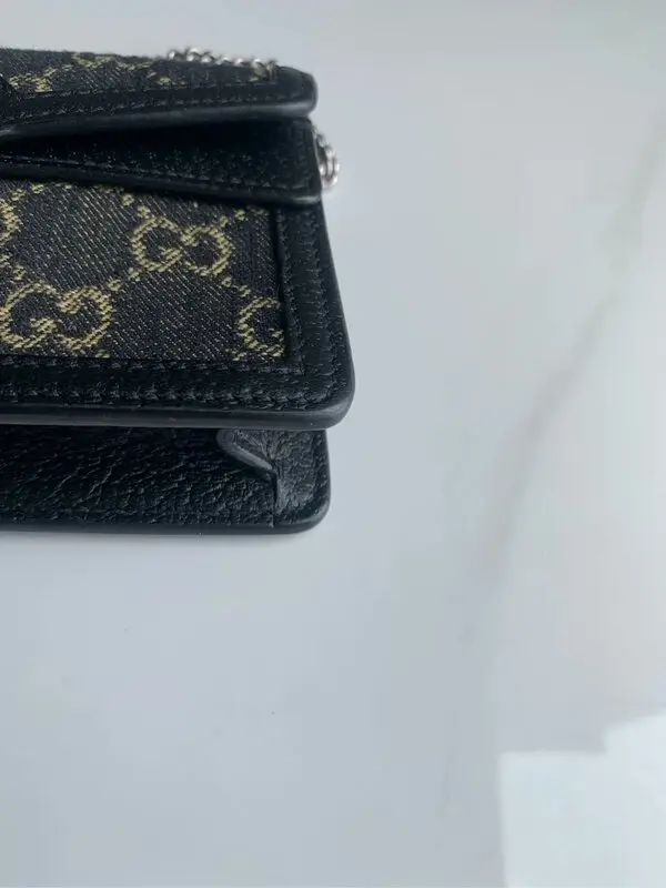 Gucci Leather Monogrammed Shoulder Bag