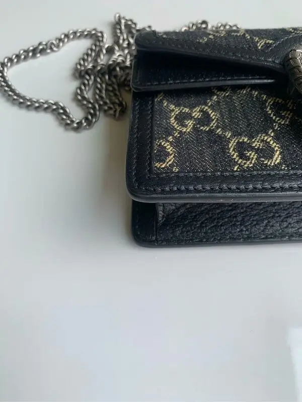 Gucci Leather Monogrammed Shoulder Bag