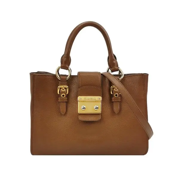 Miu Miu Leather Top Handle Bag - Multicolor