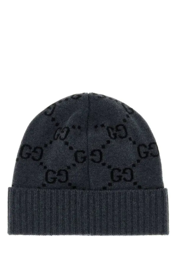 Gucci Embroidered Cashmere Beanie Hat - Multicolor