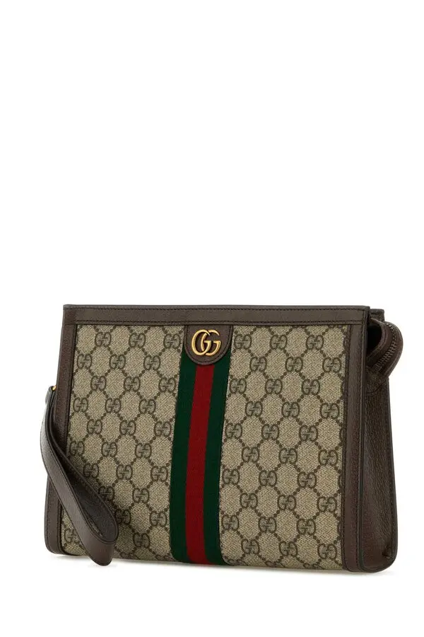 Gucci Ophidia Gg Supreme Fabric Clutch