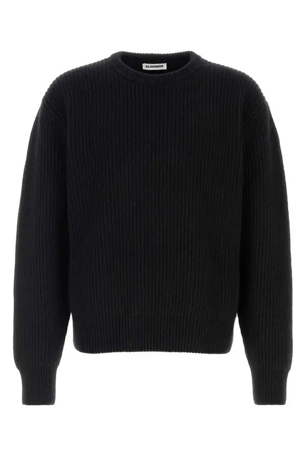 JIL SANDER Wool Sweater - Black