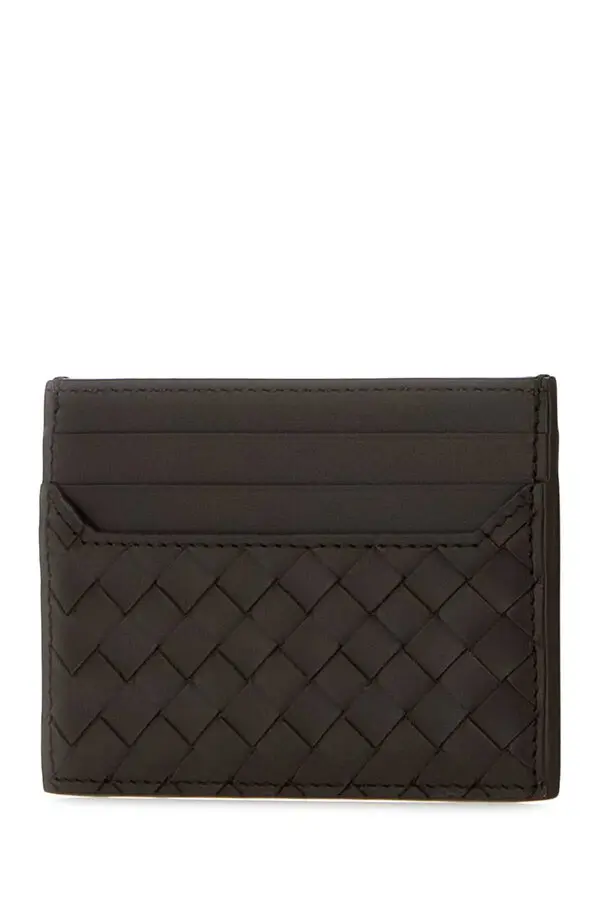 Bottega Veneta Dark Leather Card Holder