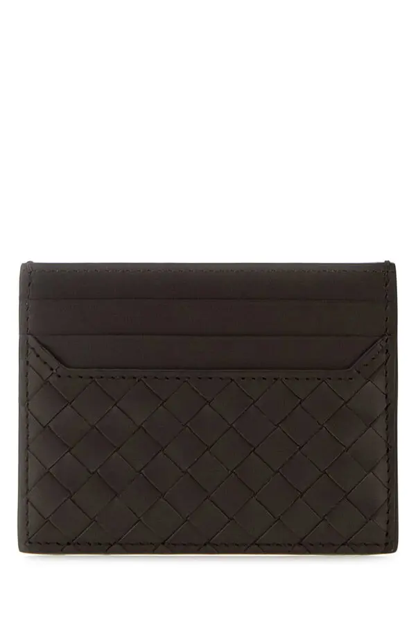 Bottega Veneta Dark Leather Card Holder