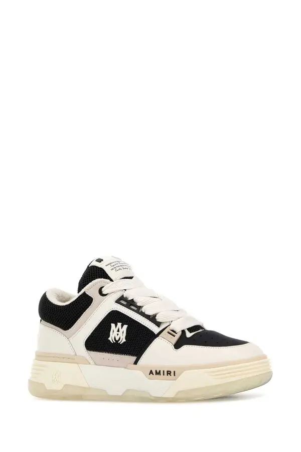 Amiri Ma-1 Sneakers In Two-tone Leather And Fabric - Multicolor